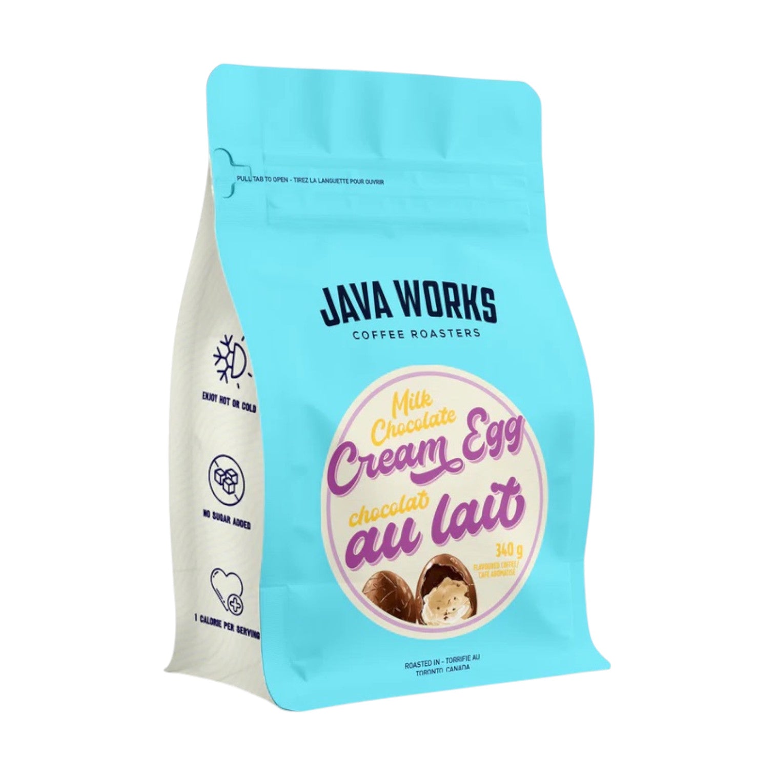 Java Works Milk Chocolate Cream Egg Flavoured Whole Bean Coffee, 340g ...